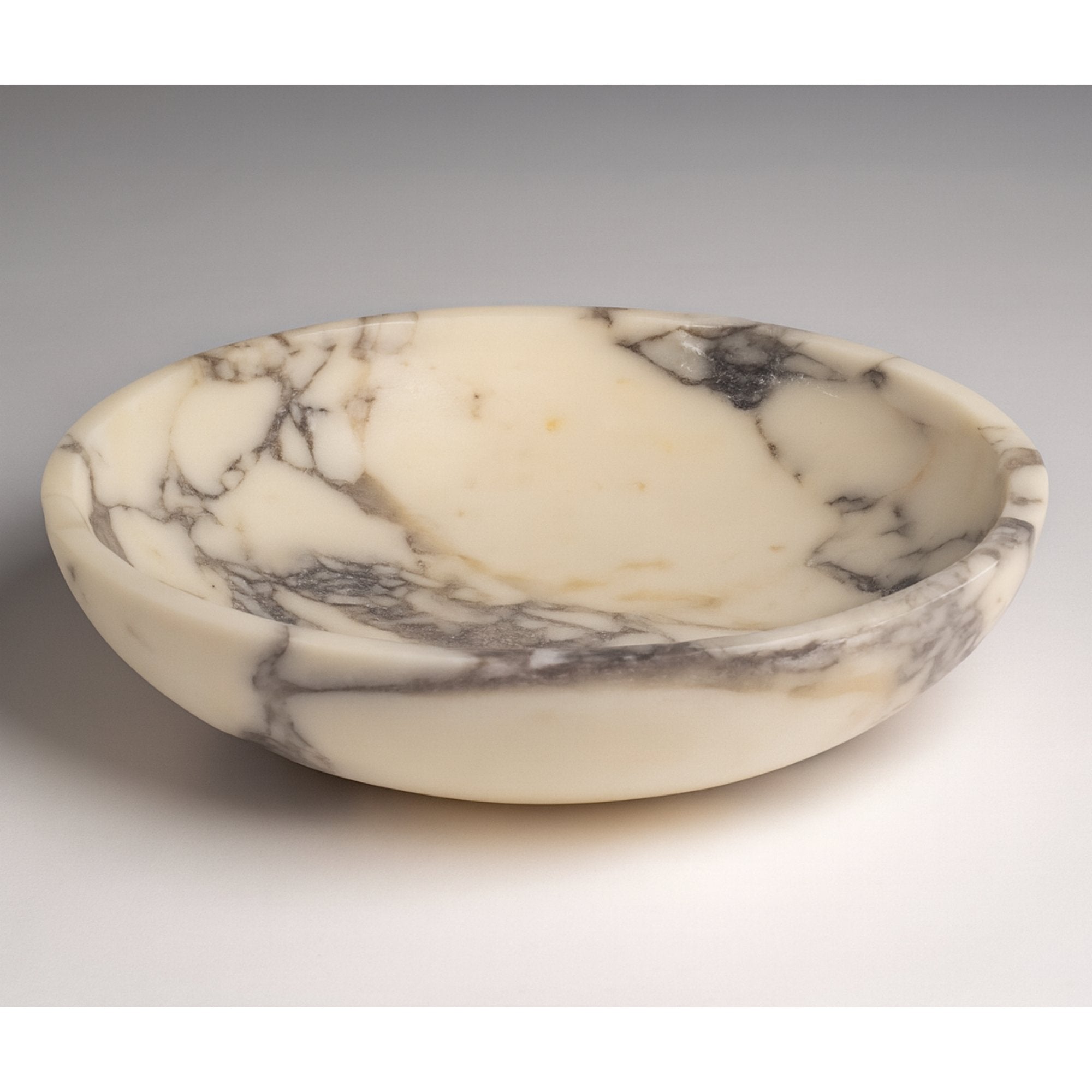 Calacatta Viola Marble Serving Bowl – Luxury Fruit & Centerpiece Bowl ...
